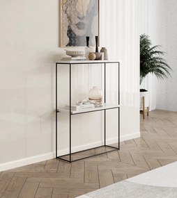 ADRK Konzolový stolek VELO B-WS 60, bílá lesk/černá