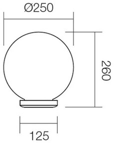 Redo 9771 - Náhradní stínidlo SFERA pr. 25 cm IP44 bílá