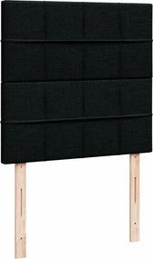Box spring postel s matrací černá 80 x 200 cm textil 3291497