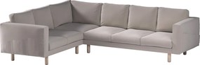 Potah na pohovku IKEA Norsborg rohová 5-místná barva béžová látka sametová