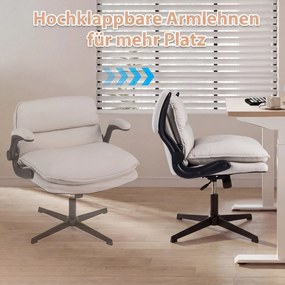 Costway Ergonomická kancelářská židle, výškově nastavitelná psací židle