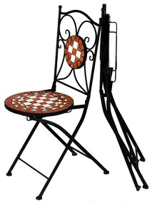 Židle s mozaikovým vzorem, 2 ks