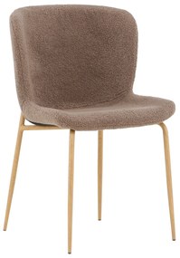 Jídelní židle Modesto, 2ks, hnědá, 55x50x81