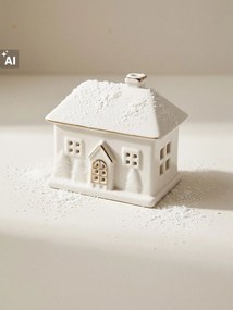 Sinsay - Vánoční LED lampička ve tvaru domečku - bílá