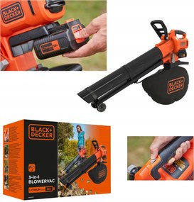 Foukač Vysavač listí 36V Black+Decker BCBLV3625L1-QW