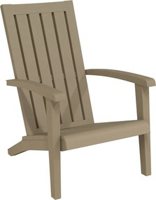 vidaXL Zahradní židle Adirondack 2 ks polypropylen [364168] Barva: světle hnědá