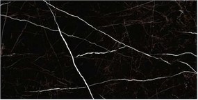EBS Marmix - Dlažba 60x120 cm, superlesklá marquina nero MAR60120NE