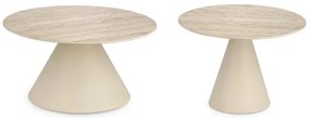 BIZZOTTO Set konferenčních stolků HARDY 30cm 37cm 0747282