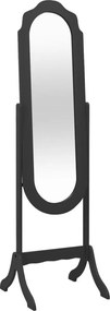 vidaXL Volně stojící zrcadlo 45,5x47,5x160 cm kompozitní dřevo [353904] Barva: Černá