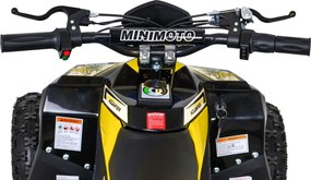 Ramiz Čtyřkolka na baterie E-STAR žlutá 35 km/h + motor 1000W + nafukovací kola + nastavení sedadla