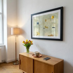 Andrea Tachezy | Chytrý lev Rám: Dubový, Velikost: 70 x 100 cm