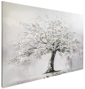 Obraz s ručně malovanými prvky 70x100 cm White Tree – Styler