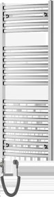 Mexen Helios, elektrické topné těleso 1200x500 mm + topná tyč 600 W, chromová, W103-1200-500-2600-01