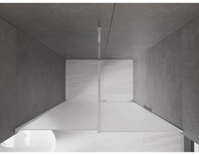 Mexen Velar, posuvné sprchové dveře do otvoru 130 cm, 8mm sklo námraza, chromová, 871-130-000-31-01