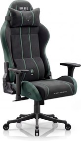 Látková herní židle černý-zelený Small Size: Diablo X-One 2.0 Forest Green