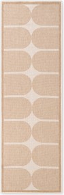 NORTHRUGS, Běhoun Duet Bowen 106245 Beige/White - na ven i na doma, 80x250, béžová, chodba / předsíň