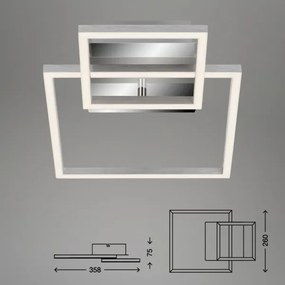 LED Stmívatelné stropní svítidlo LED/12W/230V 3000K matný chrom