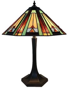 Stolní lampa Tiffany ART DECO Clayre &amp; Eef 5LL-6170