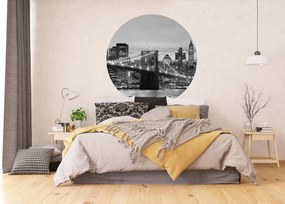 Samolepící vliesová fototapeta na zed' Výhled na Brooklynský Most | 140 x 140 cm | DCR3308