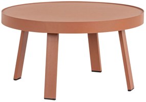 Červený kovový zahradní konferenční stolek Bizzotto Spyro