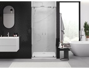 Mexen Exo, dvojité křídlové sprchové dveře 90x200 cm, 6mm čiré sklo, chromový profil, 8182-090-000-01-00