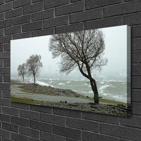 Obraz na plátně Moře Bouře Vlny 120x60 cm