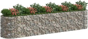 Gabionový vyvýšený záhon pozinkované železo 500 x 100 x 100 cm 152048