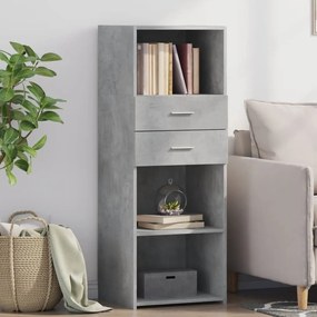 Skříň highboard betonově šedá 45x42,5x124 cm kompozitní dřevo