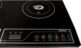 Orava VP-40i černá / Elektrický indukční vařič / 3500W / 2 plotýnky /