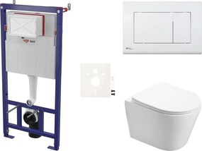 Závěsný WC set do lehkých stěn / předstěnová SAT Infinitio SIKOSSIN20K