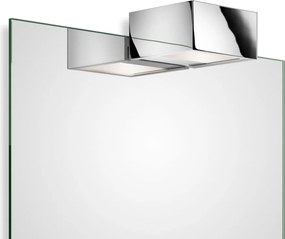 Světlo nad zrcadlo Box Clip On 10 cm chromové