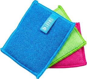 HITEKO (Smart microfiber system) Houbičky na nádobí z mikrovlákna, pratelné, 3ks v balení