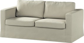 Potah na pohovku IKEA Karlstad 2-místná , nerozkládací, dlouhý barva béžová látka pletený vzor