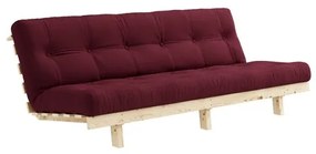 sofa LEAN by Karup - 65*190 cm natural (přírodní) + futon bordeaux 710