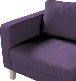 Potah na pohovku IKEA  Karlstad 2-místná, nerozkládací, krátký barva fialová látka pletený vzor