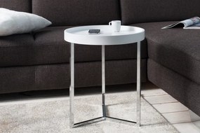 Konferenční stolek modulární 40cm bílá stříbrná / 36715