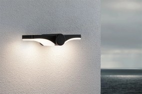 P 94766 LED venkovní nástěnné svítidlo Pekana IP44 300x130mm 3000K 2x6W 230V antracit hliník - PAULMANN