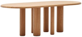 OnaDnes -20% Dřevěný jídelní stůl Kave Home Mailen 220 x 105 cm