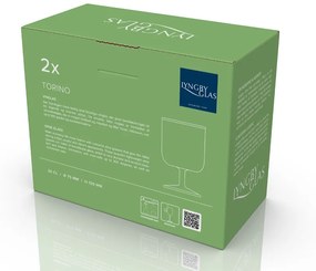 Lyngby Glas Sklenice na víno Torino 30 cl (2ks) Green/Blue