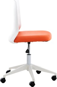 Kancelářská židle Apolda umělá kůže – oranžová