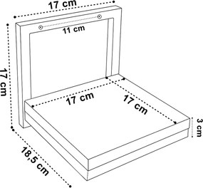 Závěsný stojan na květiny TORGET černý