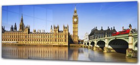 Skleněný obraz do obývacího pokoje 150x60 s potiskem big ben