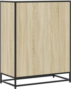 Botník dub sonoma 75 x 38 x 97,5 cm kompozitní dřevo a kov 3300871