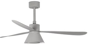 FARO Barcelona FARO 33762WT-24-LED Stm. vent. AMELIA L CONE LED/20W/230V šedá pr.132 cm WT + DO 33762WT-24+33765