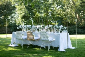 Bílý bavlněný polštář s krajkou Lace white - 43*10*43cm