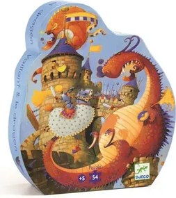 DJECO Puzzle Dračí bitva / 54 dílků / 37x40 cm