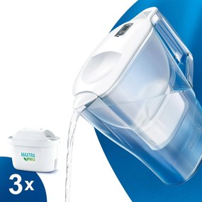 Brita Sada filtrační konvice Aluna, 2,4 l, bílá + 3 filtry Maxtra Pro Pure Peformance 1053054