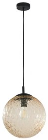 TK LIGHTING Lustr - CADIX 6345, Ø 30 cm, 230V/15W/1xE27, oranžová/černá