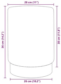 vidaXL Marketos Stolička černá a zlatá samet 28 x 36 cm