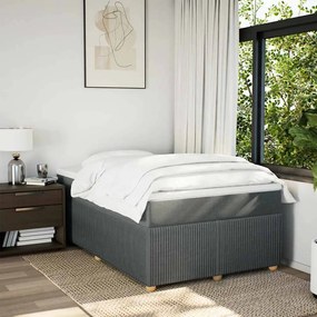 Box spring postel s matrací tmavě šedá 120x190 cm textil 3285554